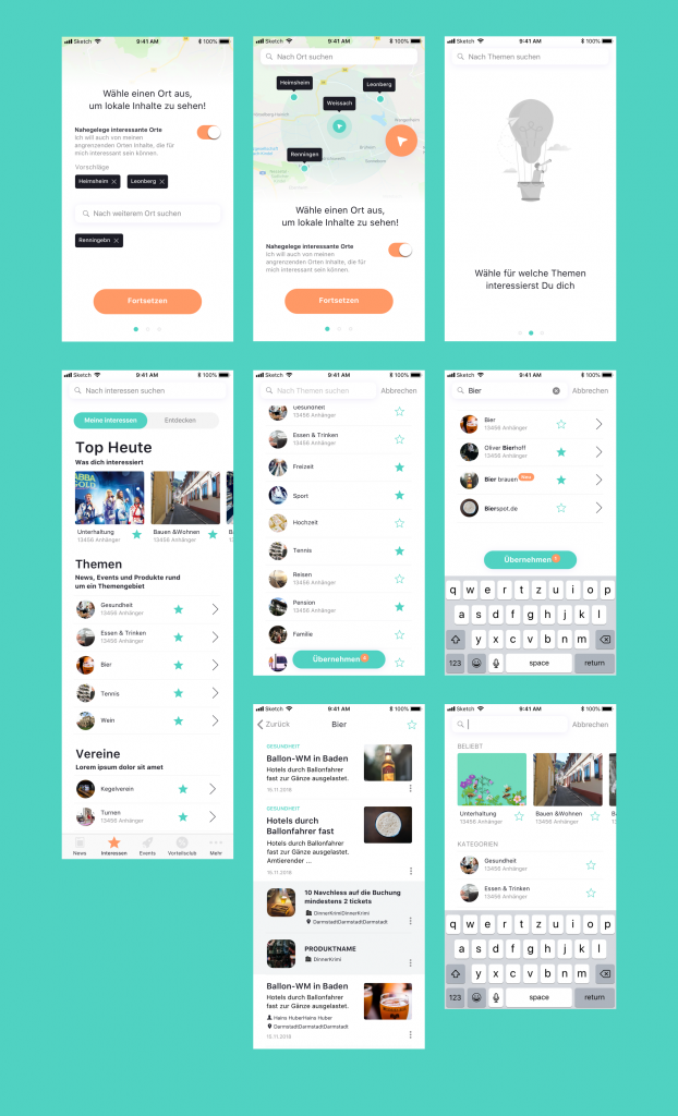 Redesign The Local App - hany zackova